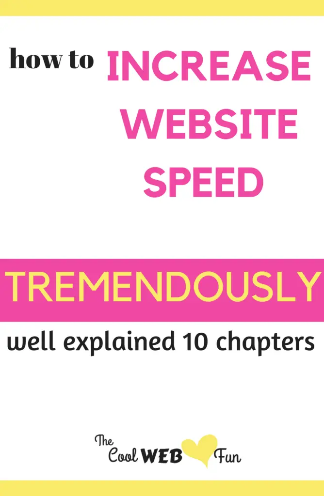 How to Increase Website Speed by 70% - Cool Web Fun